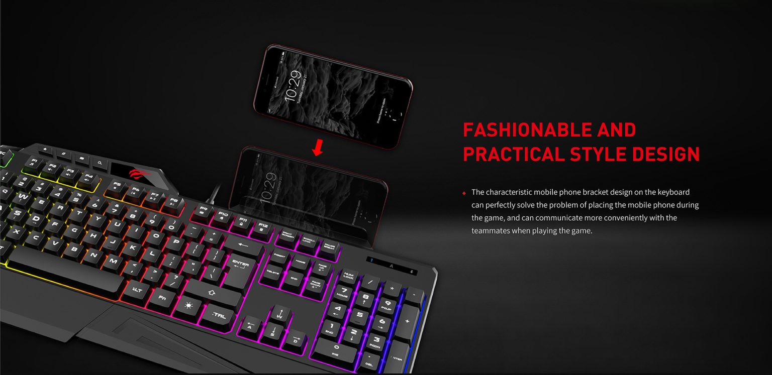 HAVIT KB488L Multi-function backlit keyboard - Cloudline Technologies