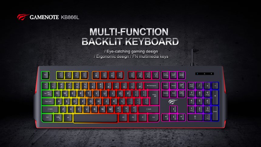 HAVIT KB866L Multi-function Backlit Keyboard - Cloudline Technologies